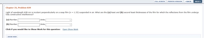Solved PULL SCREEN PRINTER VERSION BACK NEXT Chapter 35, | Chegg.com