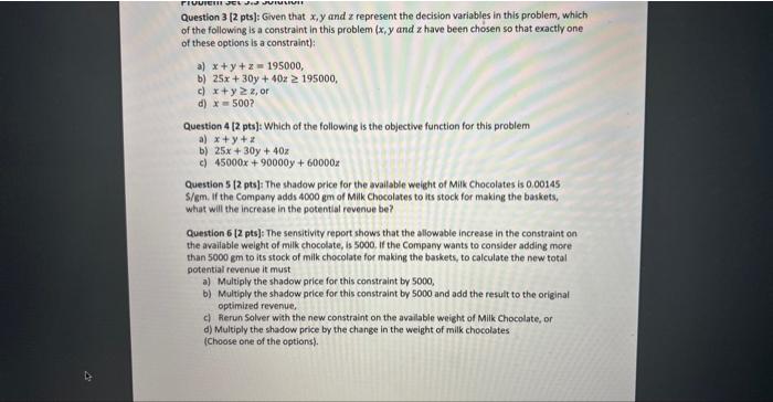 Solved Part 2 Linear Programming Formulate A Model 5916