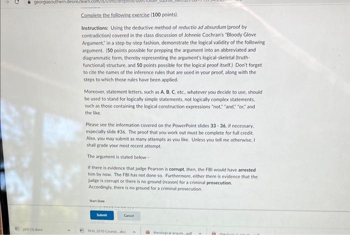 Complete the following exercise ( 100 points). | Chegg.com