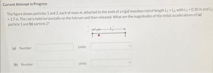 Solved The figure shows particles 1 and 2, each of mass m, | Chegg.com