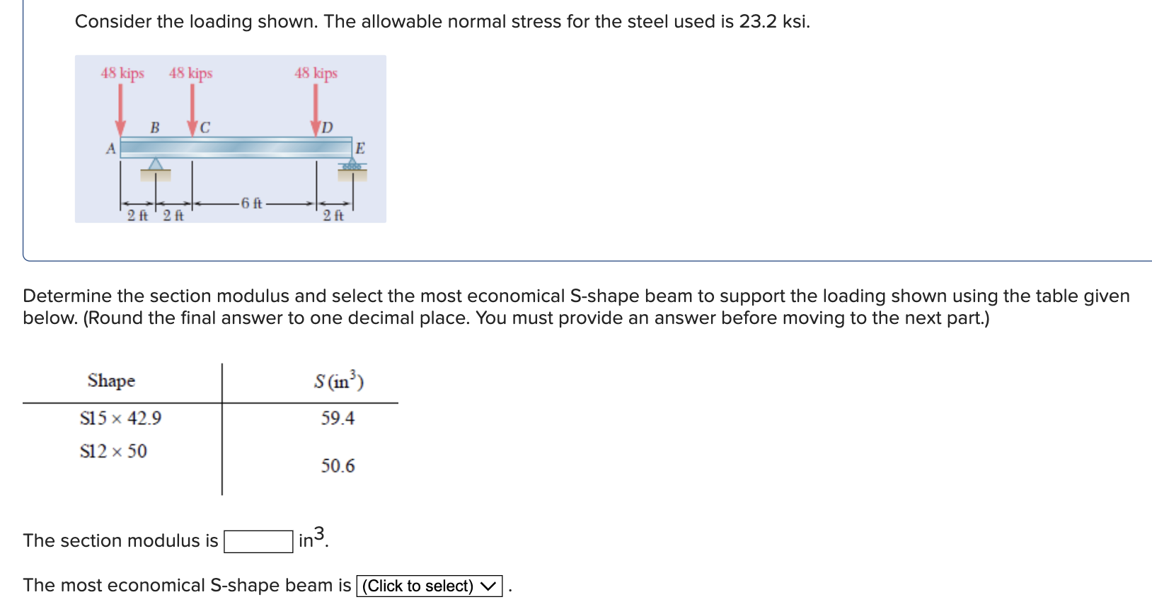 Solved Consider the loading shown. The allowable normal | Chegg.com