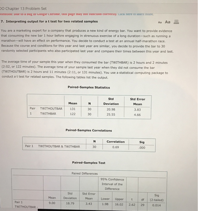 Solved DO Chapter 13 Problem Set tention: Due to a bug in | Chegg.com