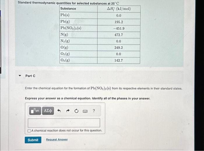 Solved Standard thermodynamic quantities for selected | Chegg.com