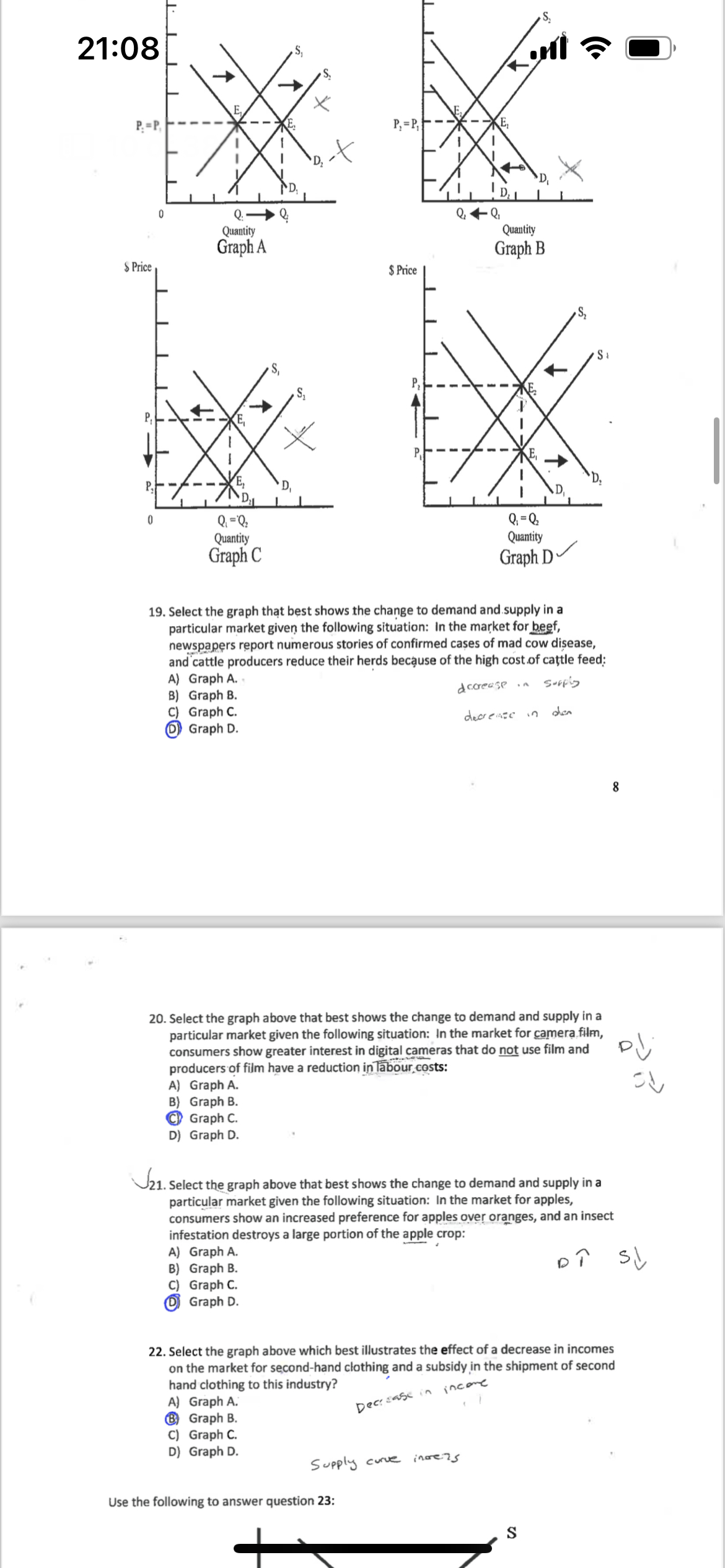 Solved Graph B19 ﻿select The Graph That Best Shows The 