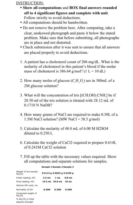 Solved INSTRUCTION: Show all computations and BOX final | Chegg.com