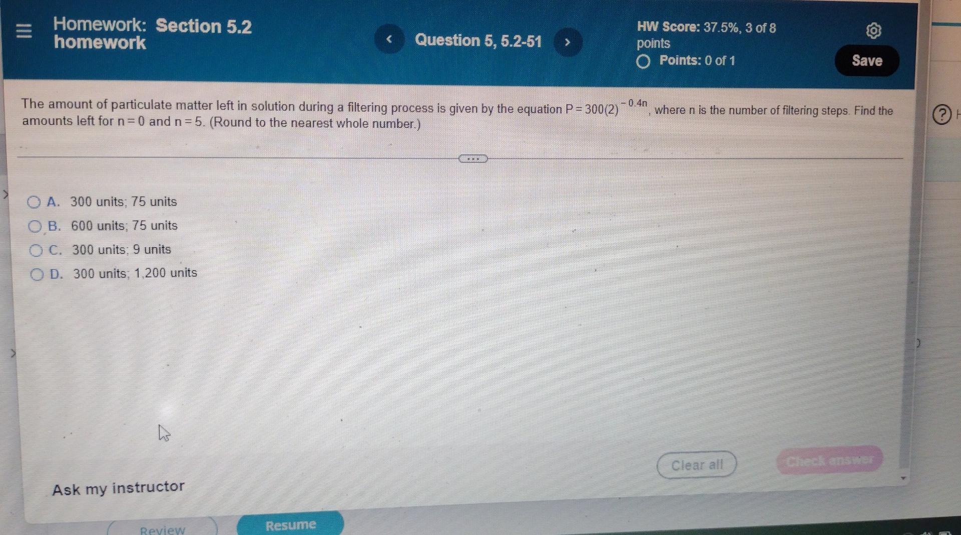 Solved Homework Section 5 2 Homework Question 5 5 2 51