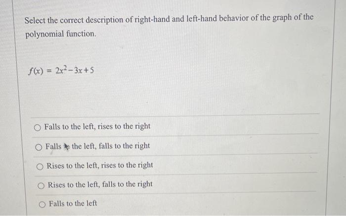 Solved Select the correct description of right-hand and | Chegg.com