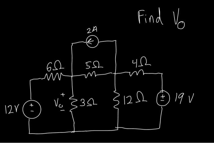 Solved Find the voltage across the 3 ohm resistor. | Chegg.com