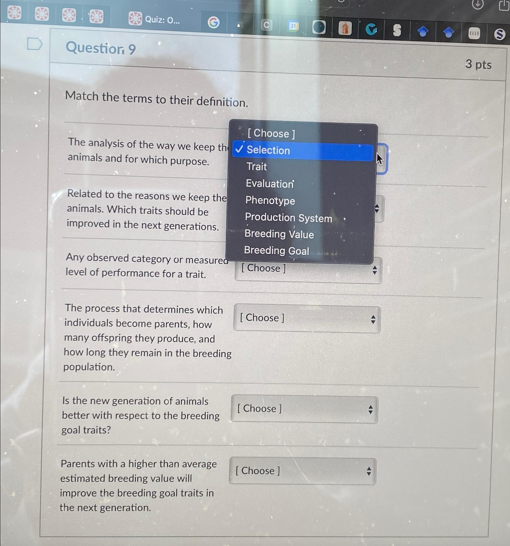 Solved Question 93 ﻿ptsMatch the terms to their | Chegg.com