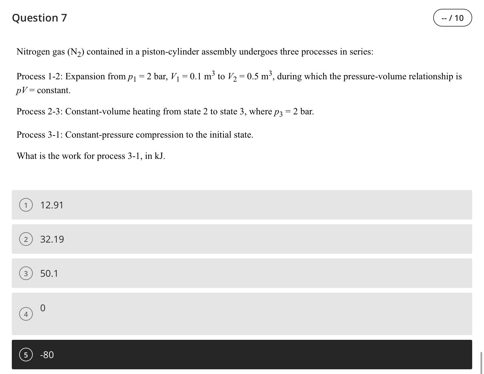 Solved Nitrogen gas (N2) ﻿contained in a piston-cylinder | Chegg.com