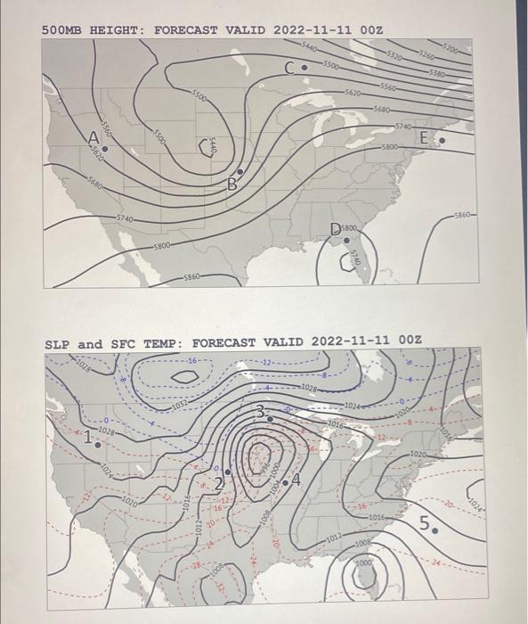 Solved 1. Label the following features on the first set of | Chegg.com