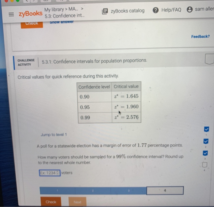Solved zyBooks catalog Help/FAQ e sam aller My library > | Chegg.com