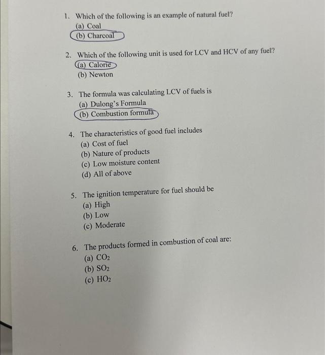 Solved 1. Which of the following is an example of natural | Chegg.com