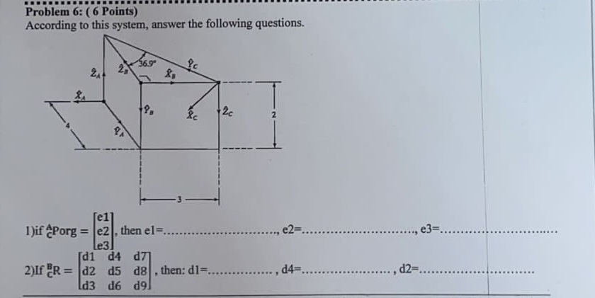 Solved Problem 6: ( 6 ﻿Points)According to this system, | Chegg.com