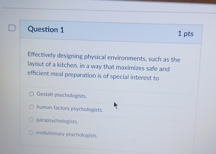 Solved Question 11 ﻿ptsEffectively designing physical | Chegg.com