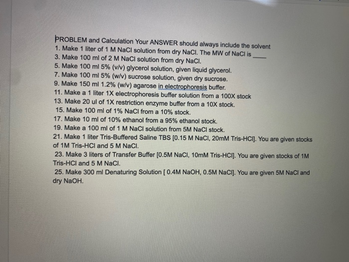 Solved Calculations Remember these formulas for conversions: | Chegg.com