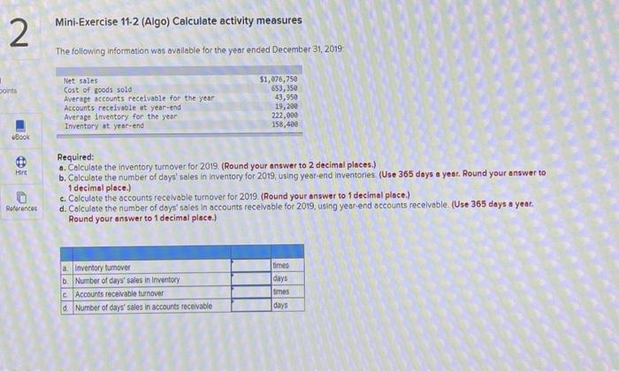 Solved Mini-Exercise 11-1 (Algo) Calculate liquidity | Chegg.com Solved Mini-Exercise 11-1 (Algo) Calculate liquidity | Chegg.com