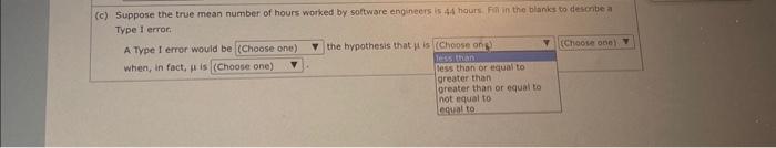 Solved software developers and find that the mean of the | Chegg.com