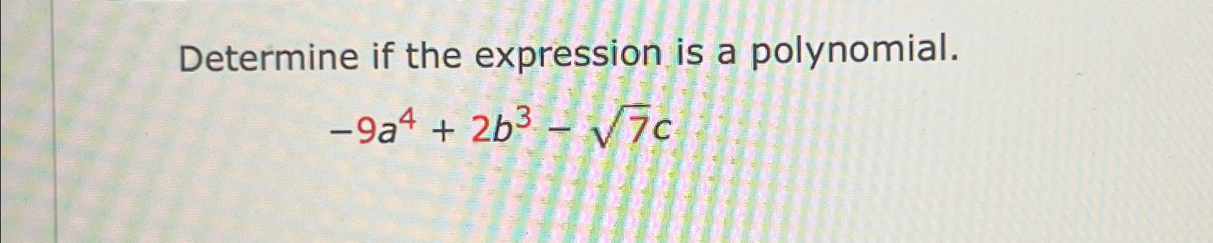 Solved Determine if the expression is a | Chegg.com