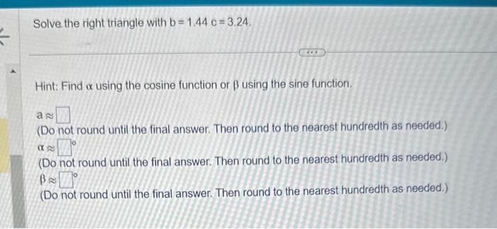 Solved For the given right triangle, the longer leg is 8 | Chegg.com