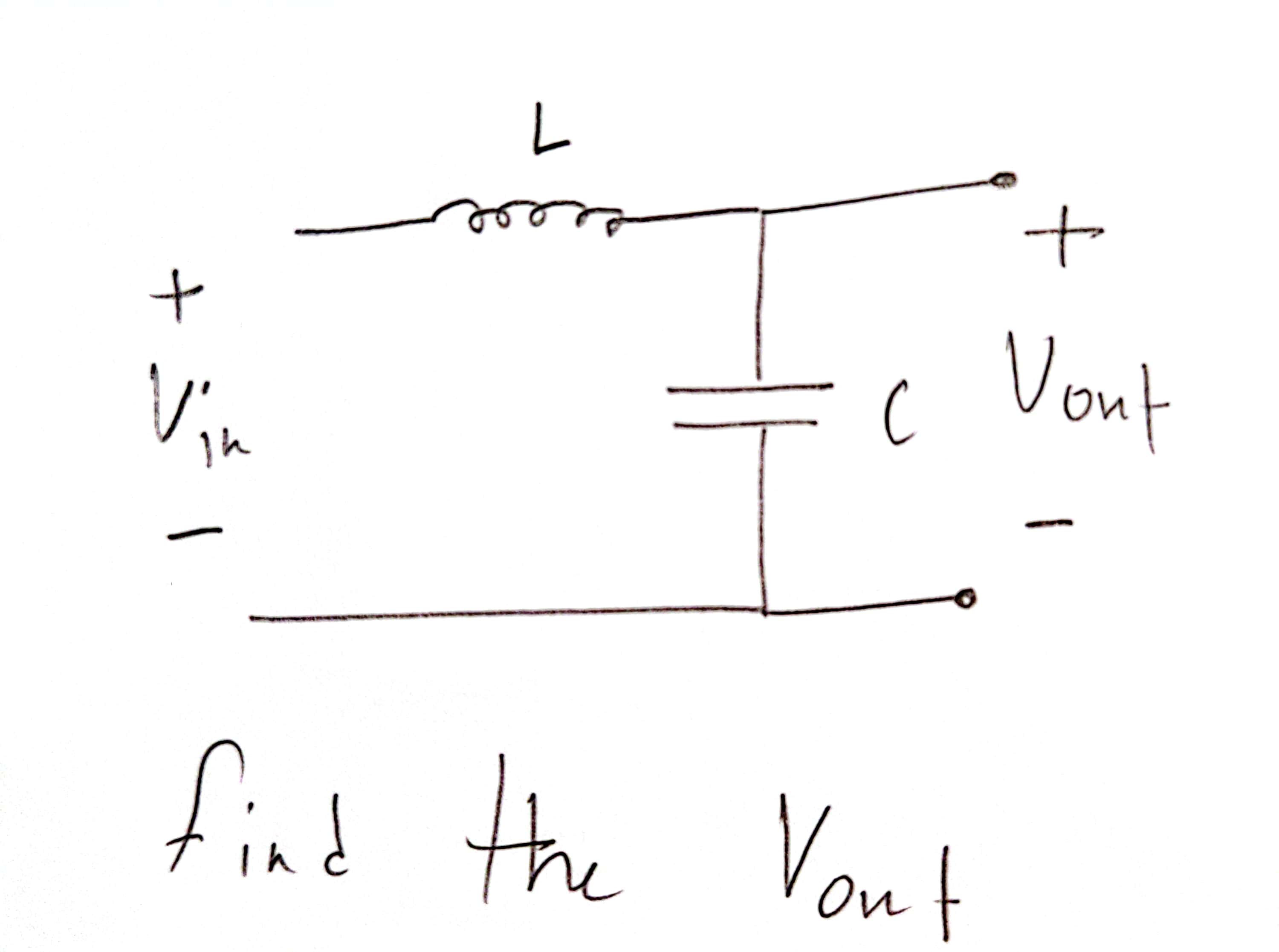 Solved 1- ﻿Find the vout of series LC circuit as shown in | Chegg.com