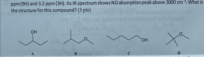 Solved 13. A compound with molecular formula CsH₂2O exhibits | Chegg.com