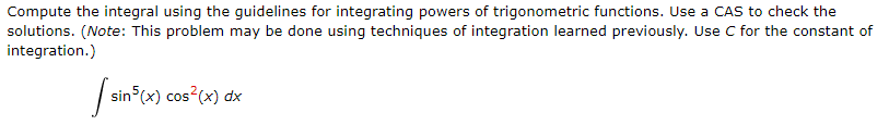 Solved Compute the integral using the guidelines for | Chegg.com