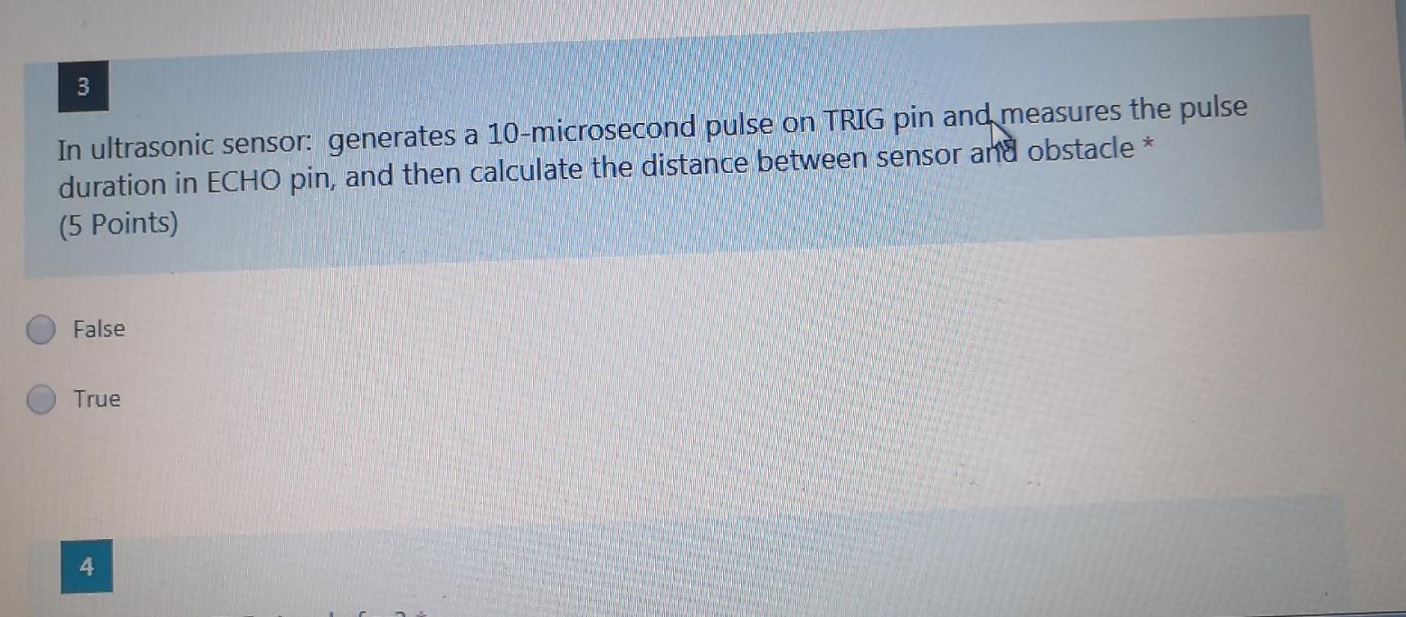 Solved 3 In ultrasonic sensor: generates a 10-microsecond | Chegg.com