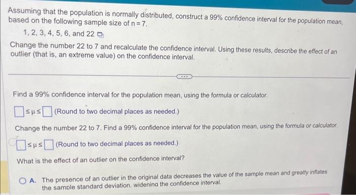 Solved Assuming that the population is normally distributed, | Chegg.com