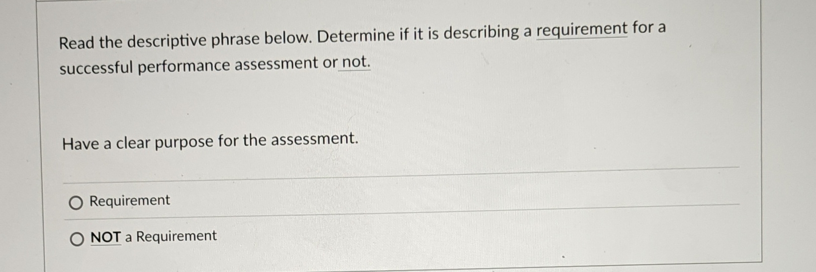 Solved Read the descriptive phrase below. Determine if it is | Chegg.com