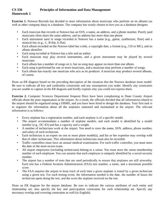 Solved CS336 Principles of Information and Data Management | Chegg.com