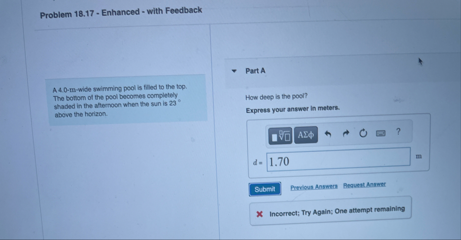 Solved Problem 18.17 - ﻿Enhanced - ﻿with FeedbackPart AA | Chegg.com