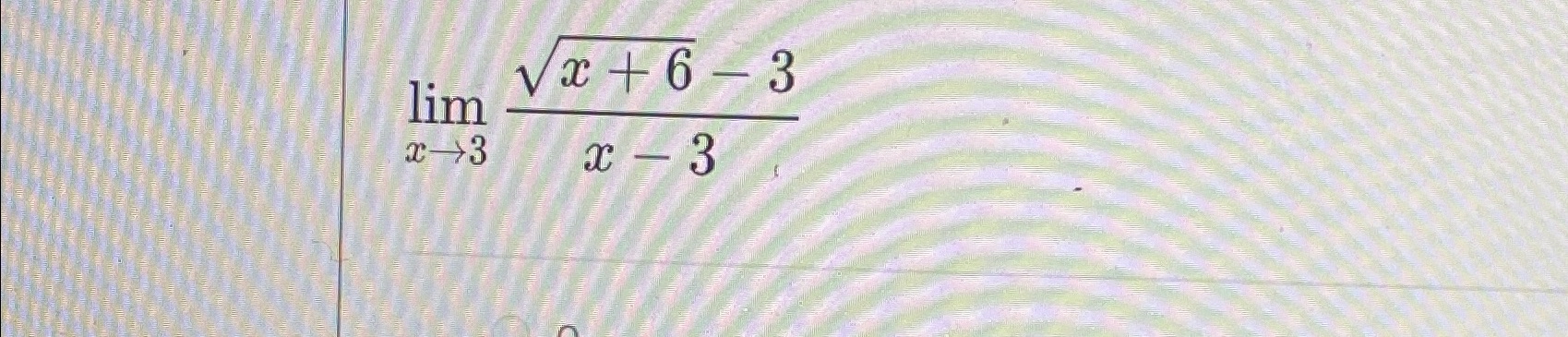 Solved limx→3x+62-3x-3 ﻿ compute the limit | Chegg.com