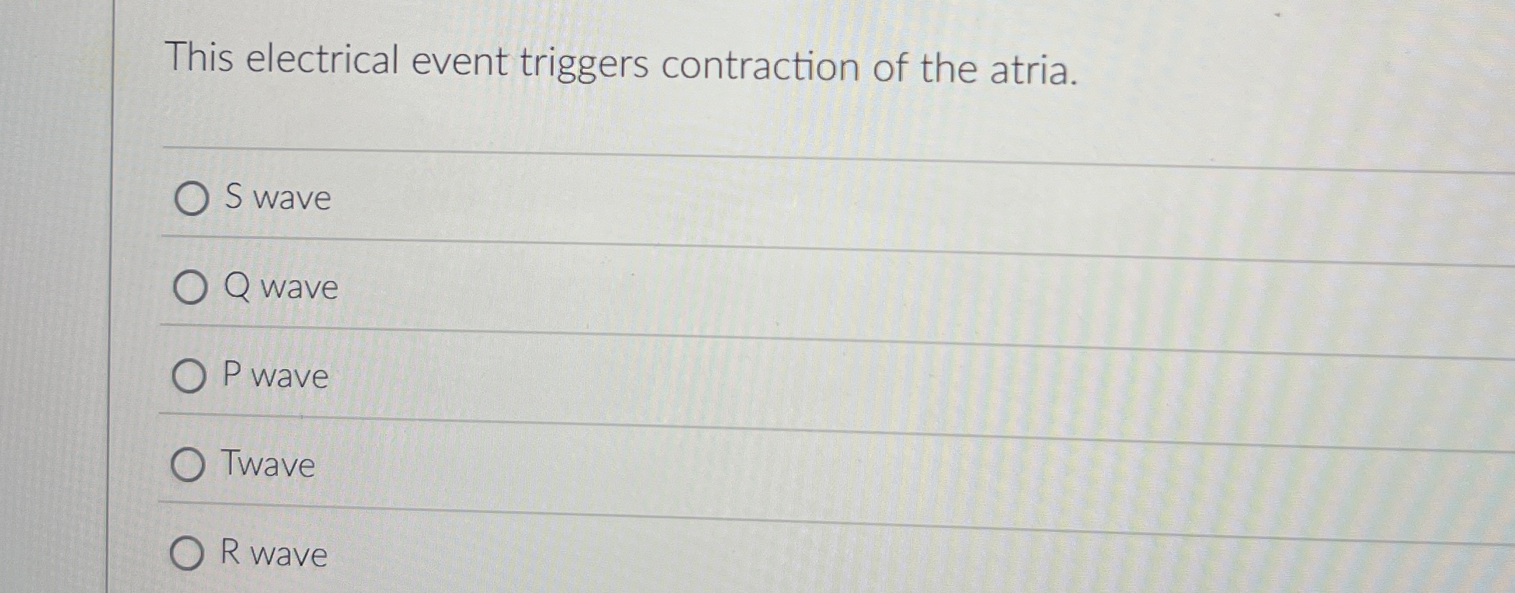 Solved This electrical event triggers contraction of the | Chegg.com