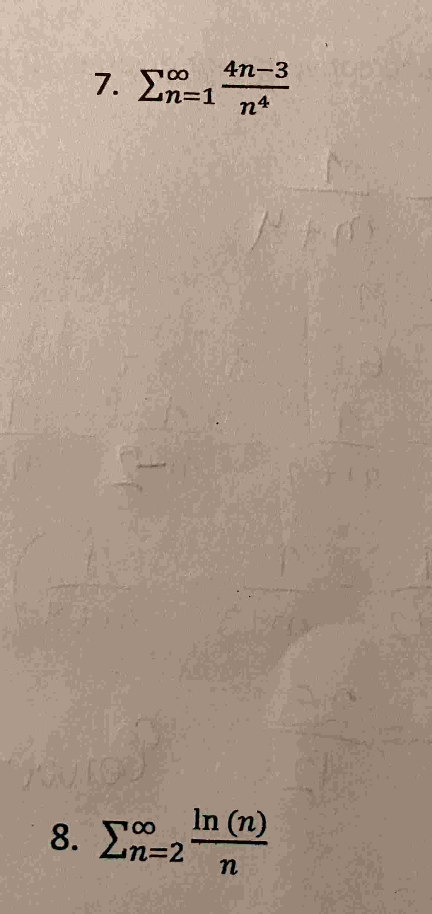 Solved For Problem 6-8, ﻿determine if ﻿the series converges | Chegg.com