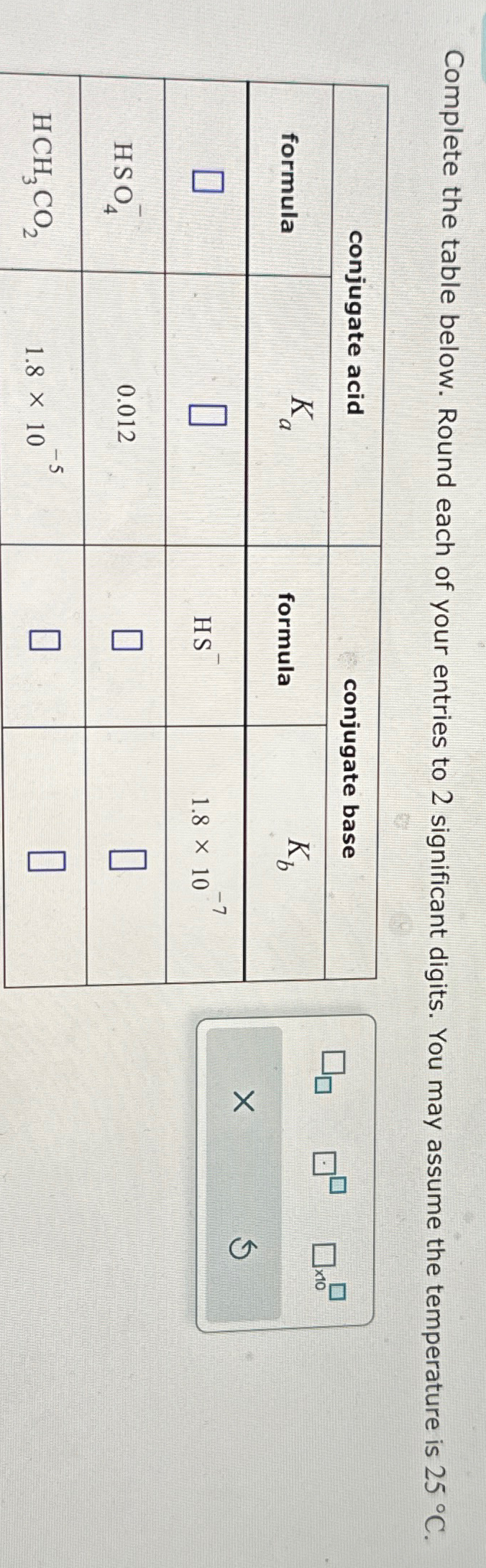 Solved Complete the table below. Round each of your entries | Chegg.com
