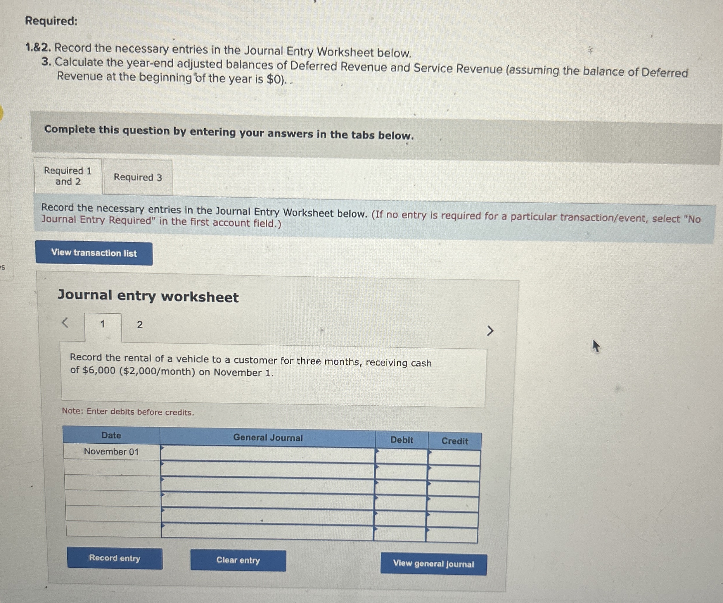 Solved Required:1.&2. ﻿Record the necessary entries in the | Chegg.com