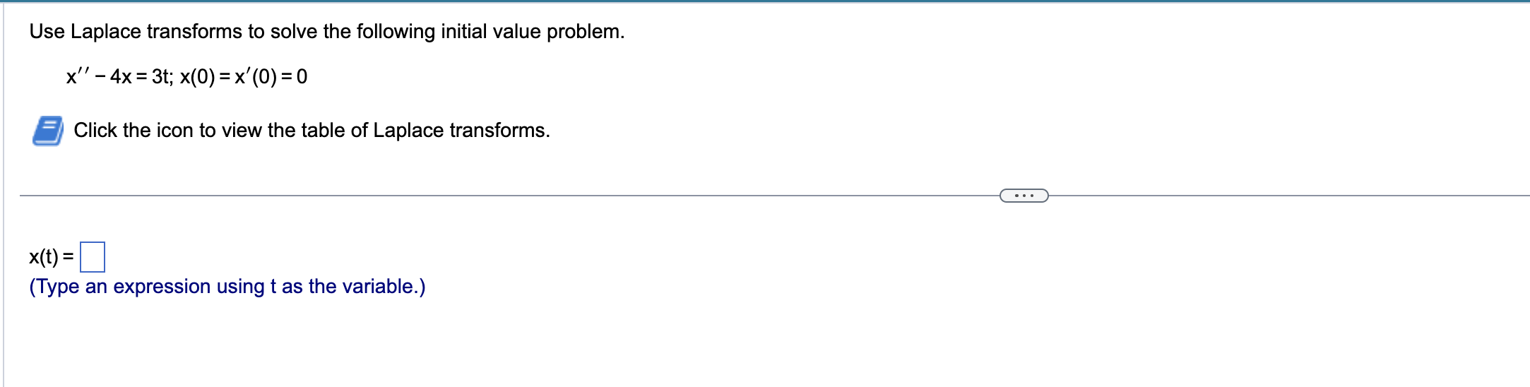 Solved Use Laplace transforms to solve the following initial | Chegg.com