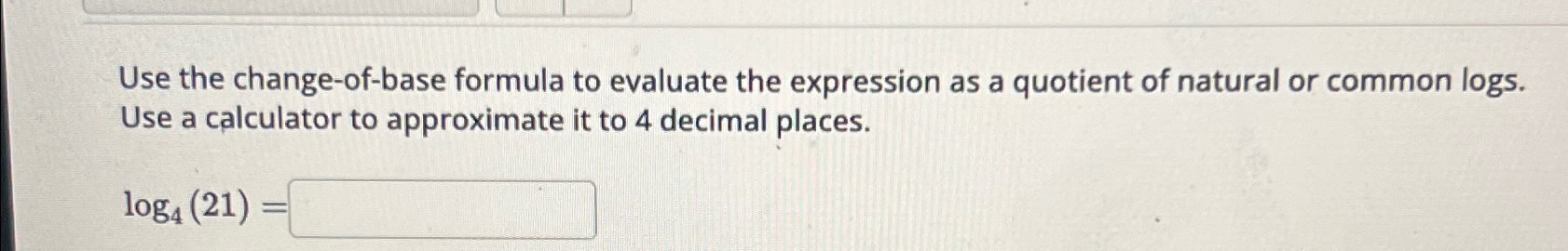 Solved Use the change-of-base formula to evaluate the | Chegg.com