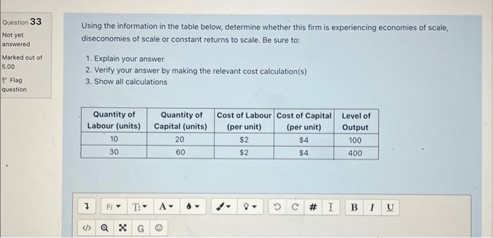 Solved Using the information in the table below, determine | Chegg.com