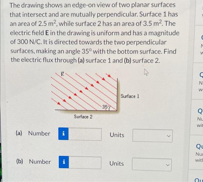 Solved The drawing shows an edge-on view of two planar | Chegg.com