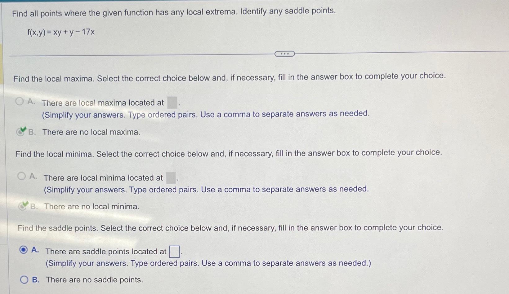 Solved Find all points where the given function has any | Chegg.com