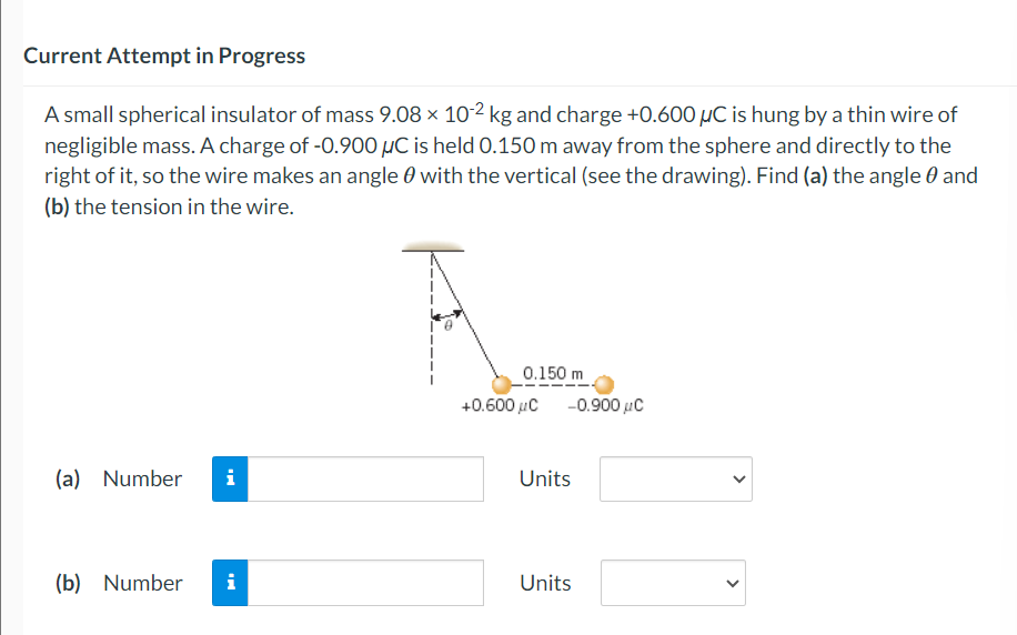 Solved Current Attempt in ProgressA small spherical | Chegg.com