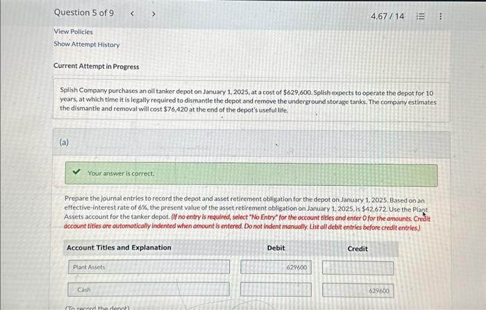 Solved Prepare any journal entries required for the depot | Chegg.com