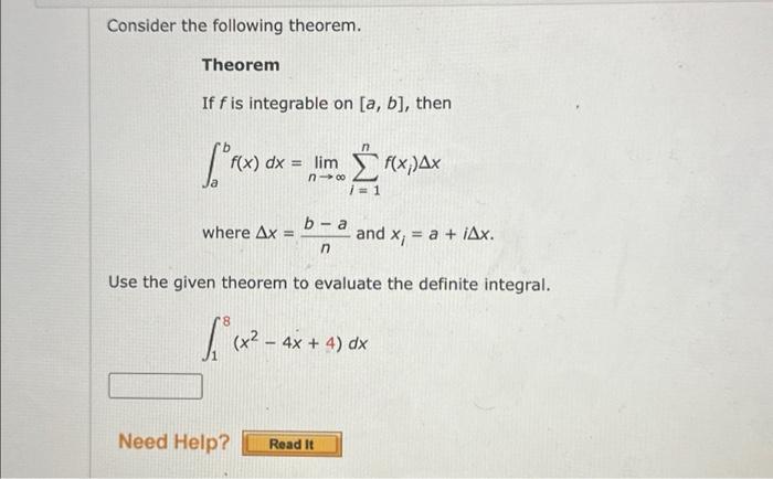 Solved Consider the following theorem. Theorem If f is | Chegg.com