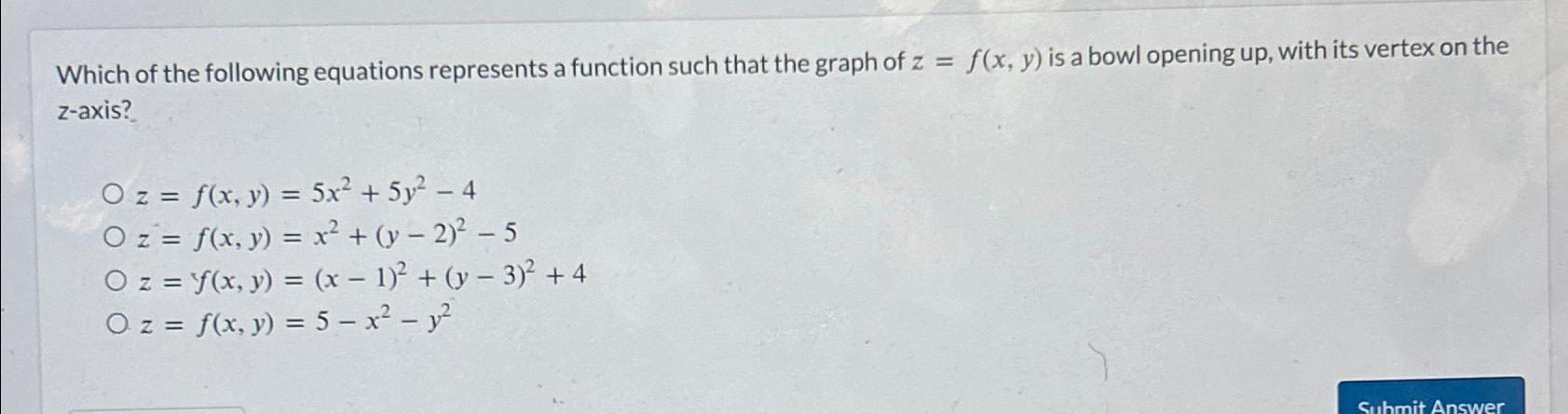 Solved Which of the following equations represents a | Chegg.com