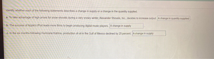 Solved Identify whether each of the following statements | Chegg.com