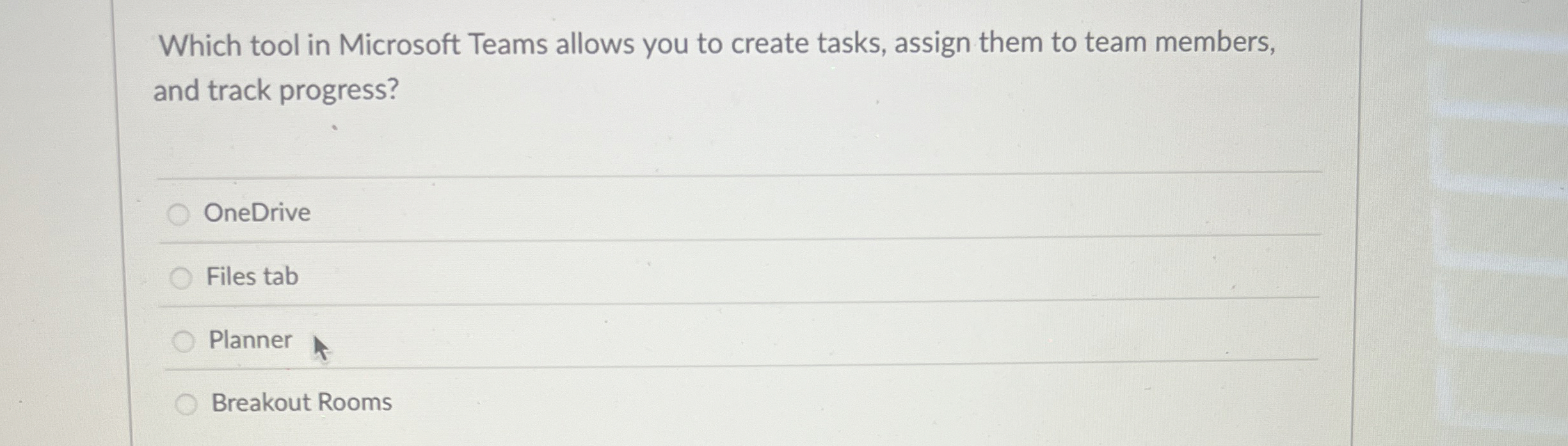 Solved Which tool in Microsoft Teams allows you to create | Chegg.com