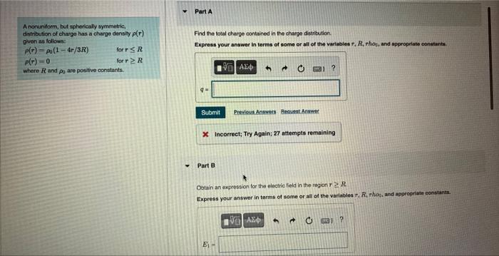 Solved An electron is released from rest at a distance of | Chegg.com