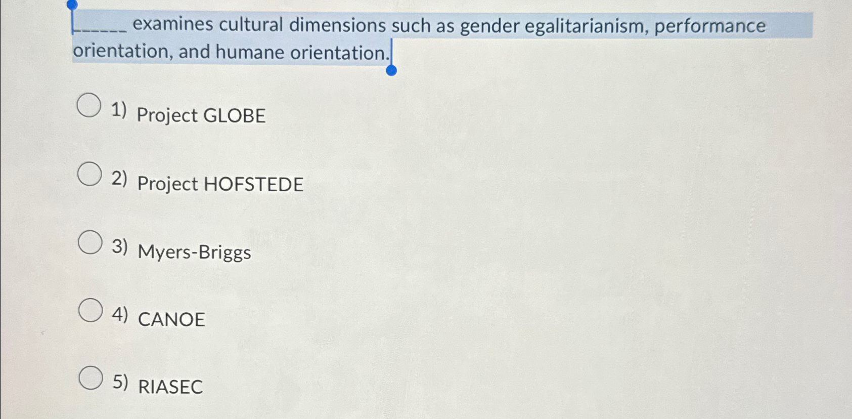 Solved q, ﻿examines cultural dimensions such as gender | Chegg.com